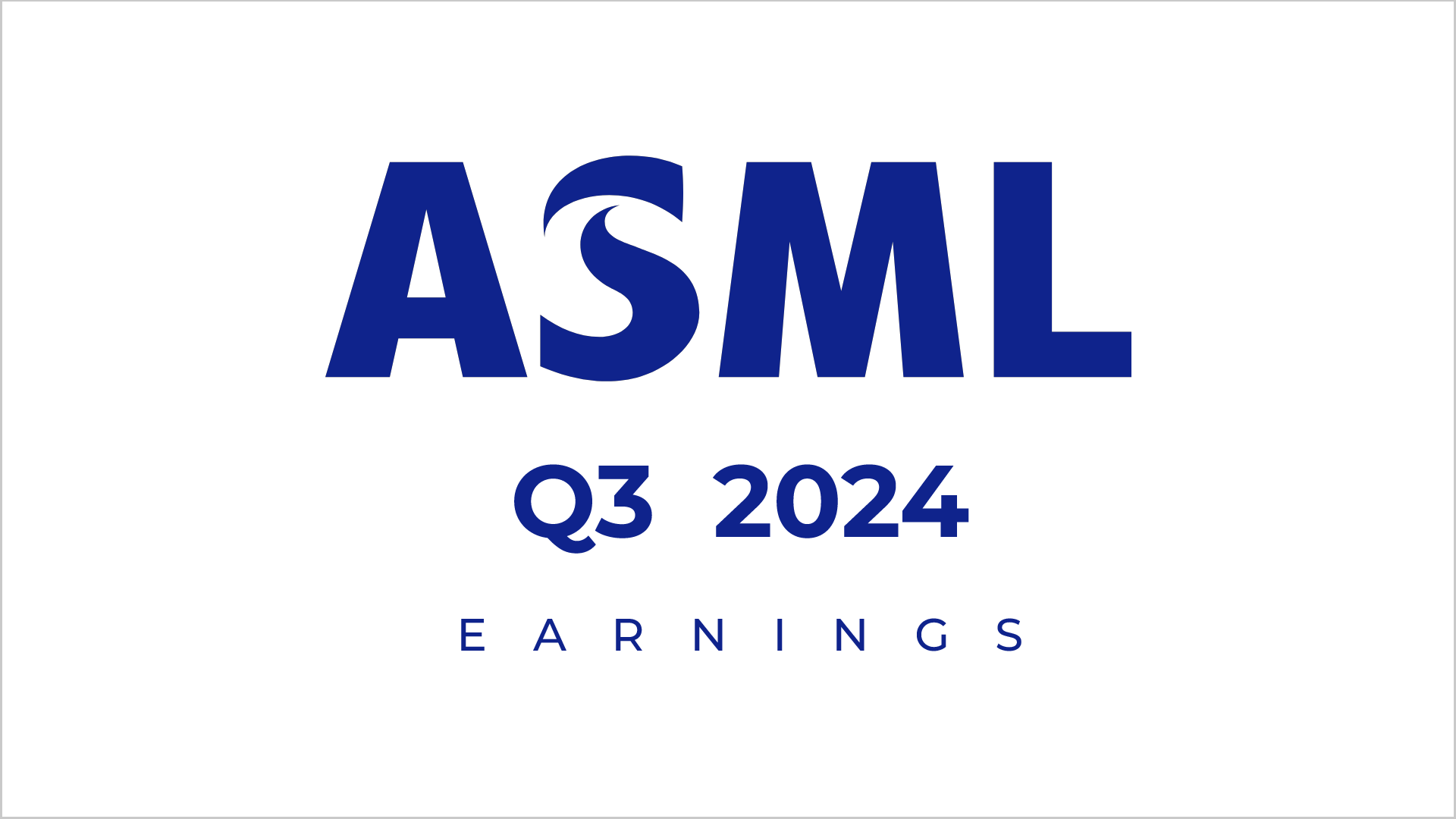 ASML Q3 2024: Starke Umsätze und Rückgang bei Nettoaufträgen